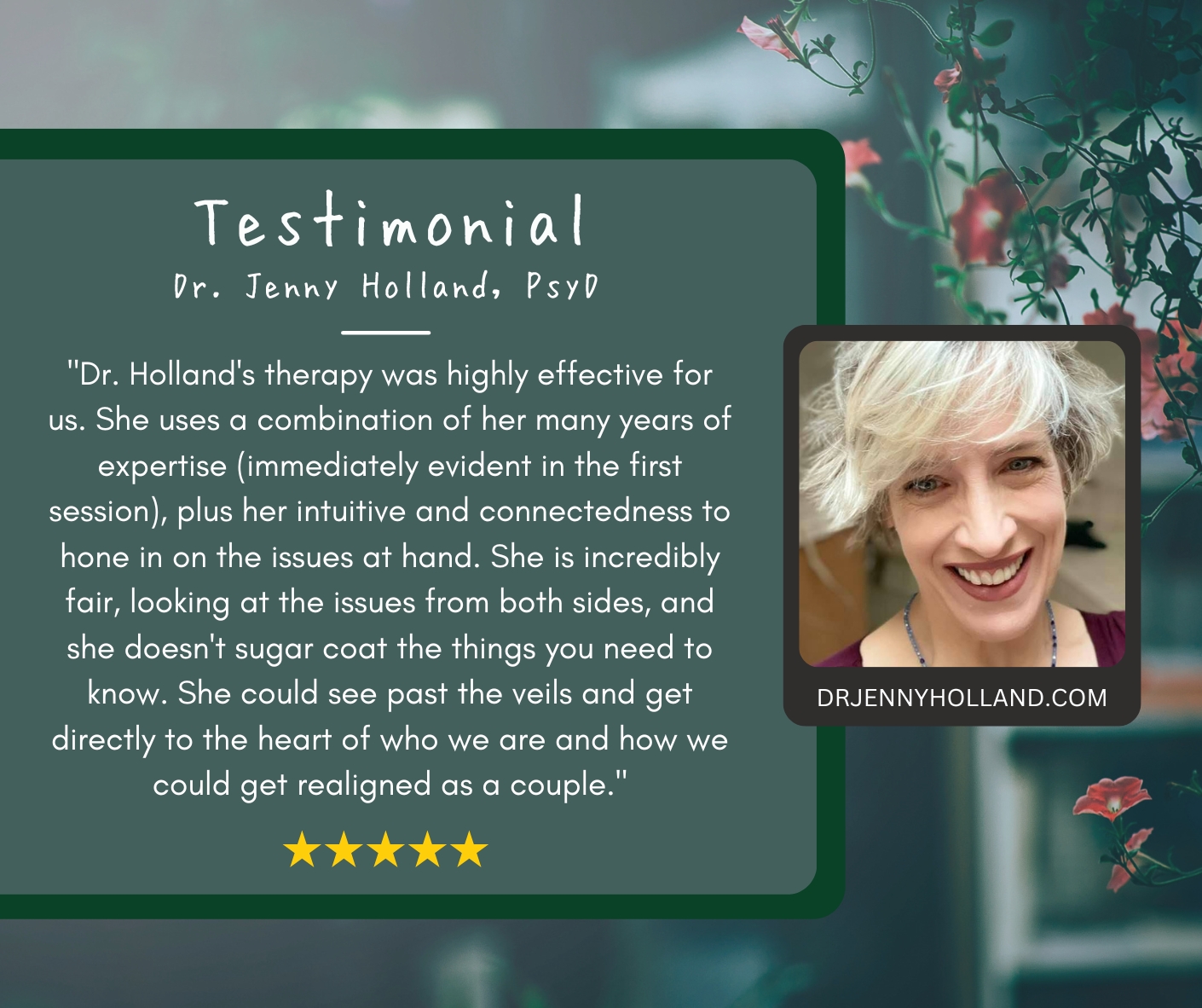 Patient’s testimonial - Relationship Therapy